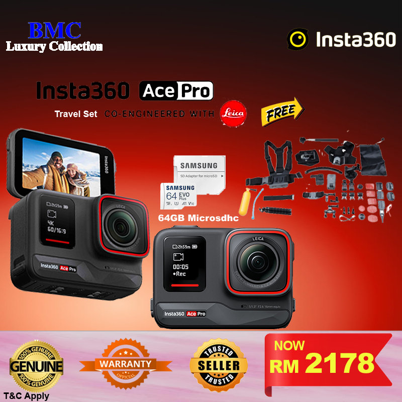 Insta360 / Insta 360 Ace Pro With Travel Set A (50 in 1 ) ( INSTA360 ...