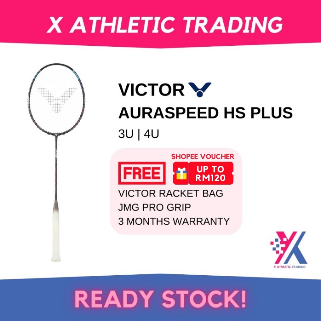 [READY STOCK]MY CODE VICTOR AURASPEED HS PLUS BADMINTON RACKET/HENDRA ...