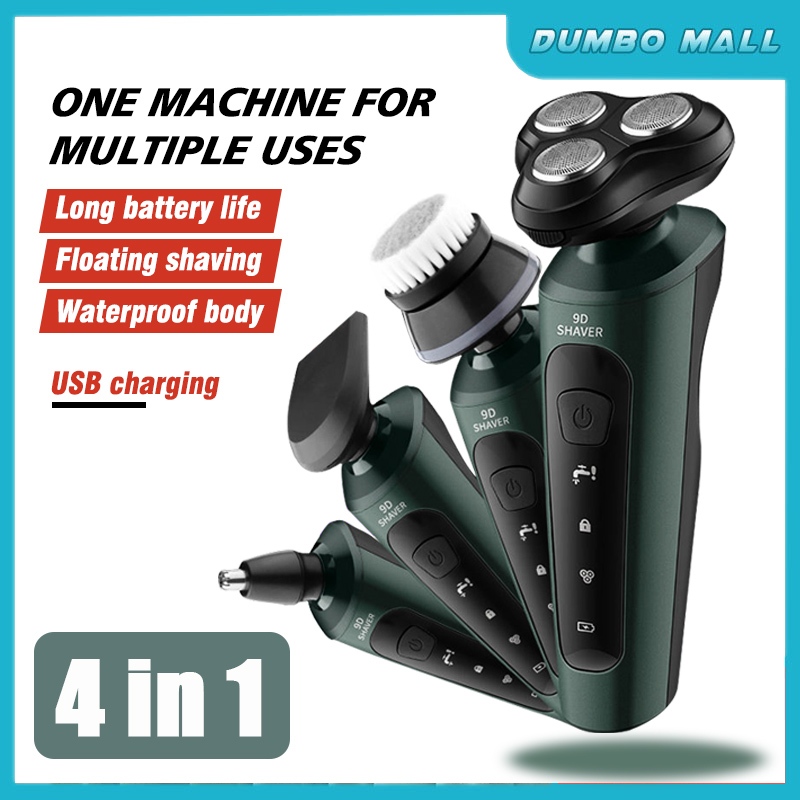 4 in 1 Electric Shaver Men Rechargeable Trimmer Clipper Razor Nose ...