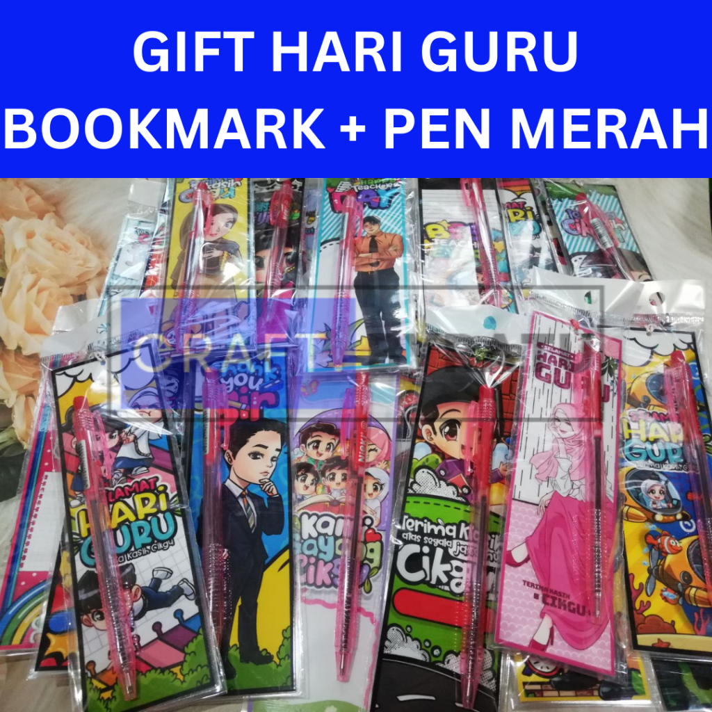 [Gift Hari Guru] Bookmark Teacher's Day | Penanda Buku Hadiah Hari Guru | Hadiah Hari Guru ...