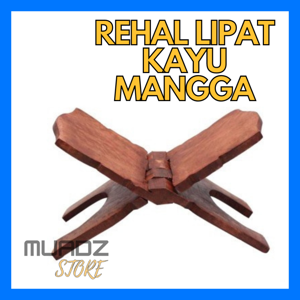 Rehal Kayu Eksklusif Kayu Pokok Mangga - Rehal Quran Muqaddam Iqra Al ...