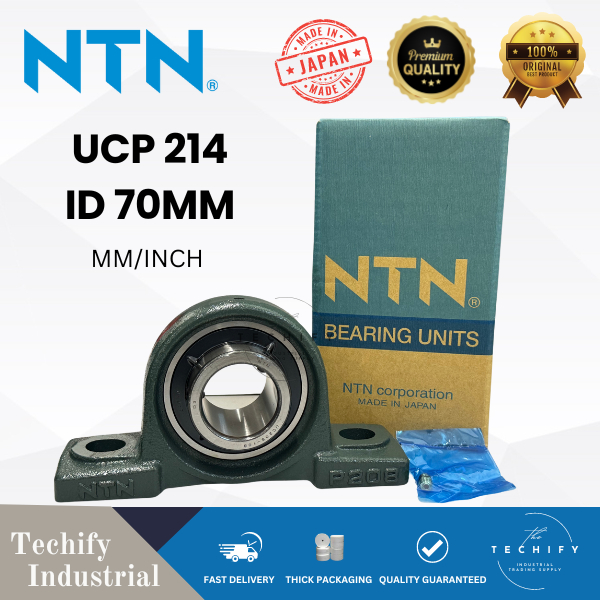 NTN UCP 214 PILLOW BLOCK BEARING 100% ORIGINAL MADE IN JAPAN ID 70mm or 2 3/4inch (69.85mm ...