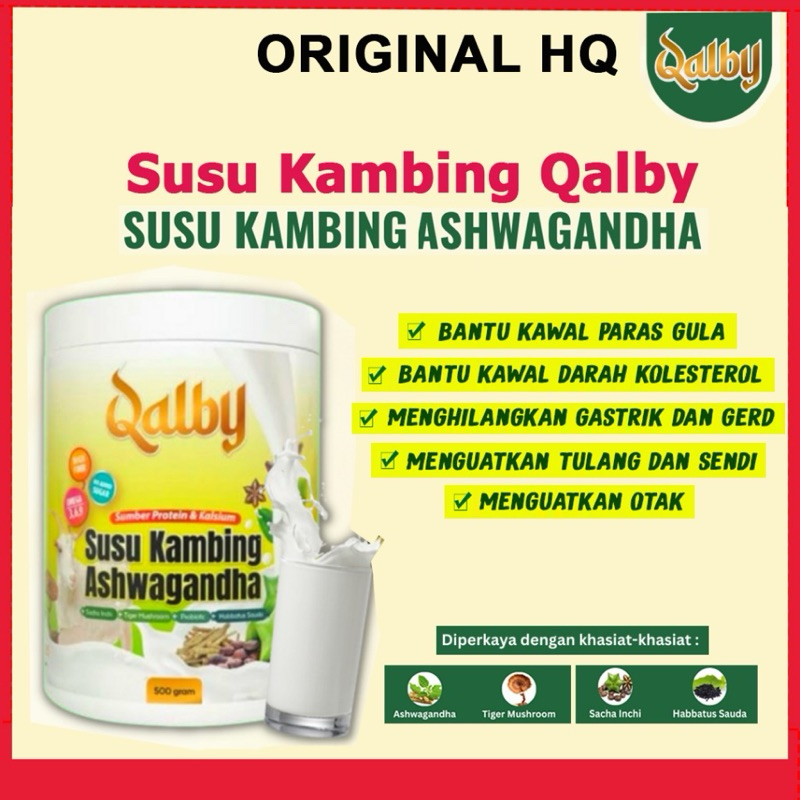 SUSU KAMBING QALBY ASHWAGANDHA ASLI SACHA INCHI MERAWAT 3 SERANGKAI ...