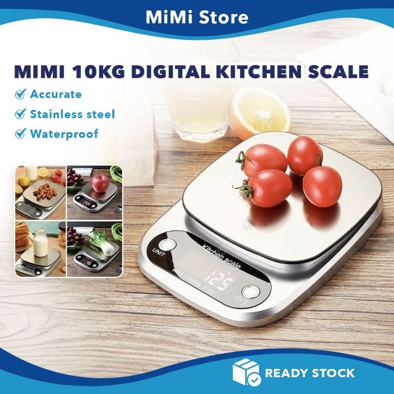 MiMi 10kg LCD Digital Scale Digital Kitchen Scale Penimbang Digital ...