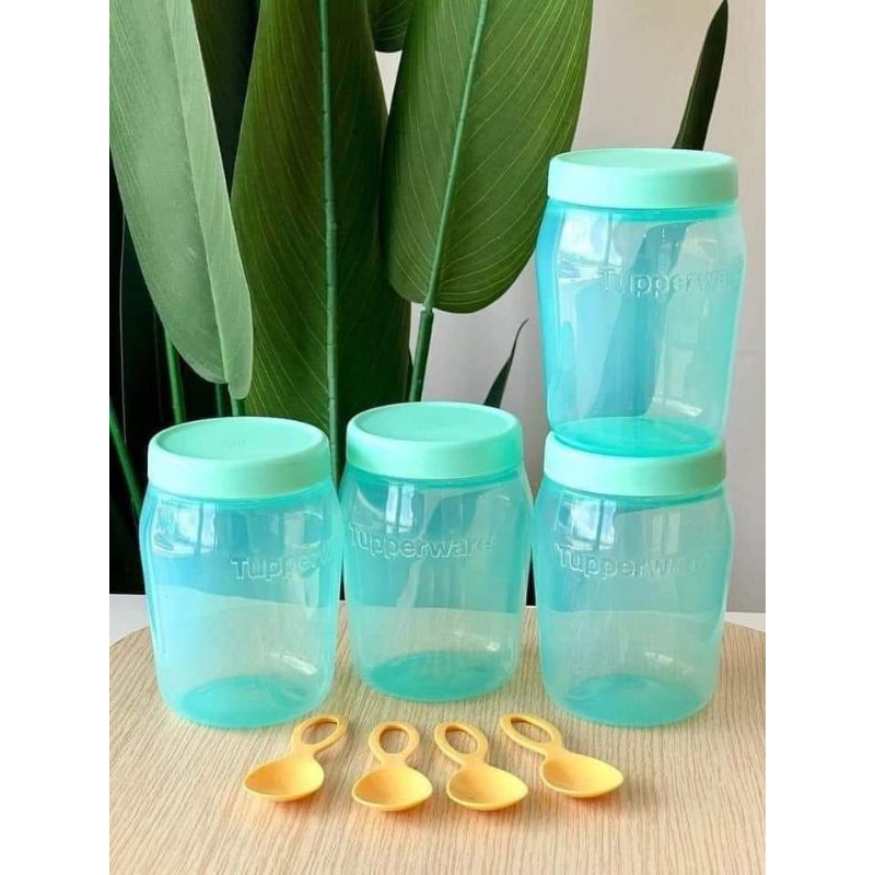 READY STOCK TUPPERWARE UNIVERSAL JAR 550 ML(4 PCS) WITH FREE SPOON ...