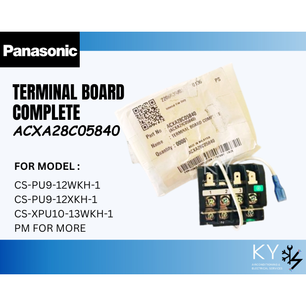 PANASONIC TERMINAL BOARD COMPLETE ACXA28C05840 | Shopee Malaysia