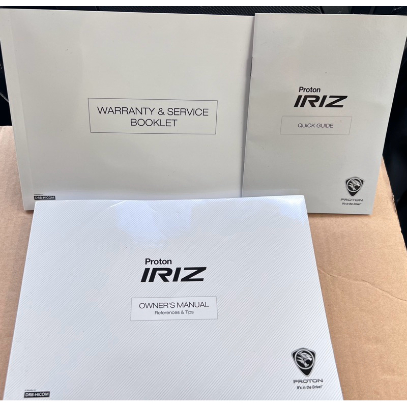 Original Proton Iriz Manual Book | Shopee Malaysia