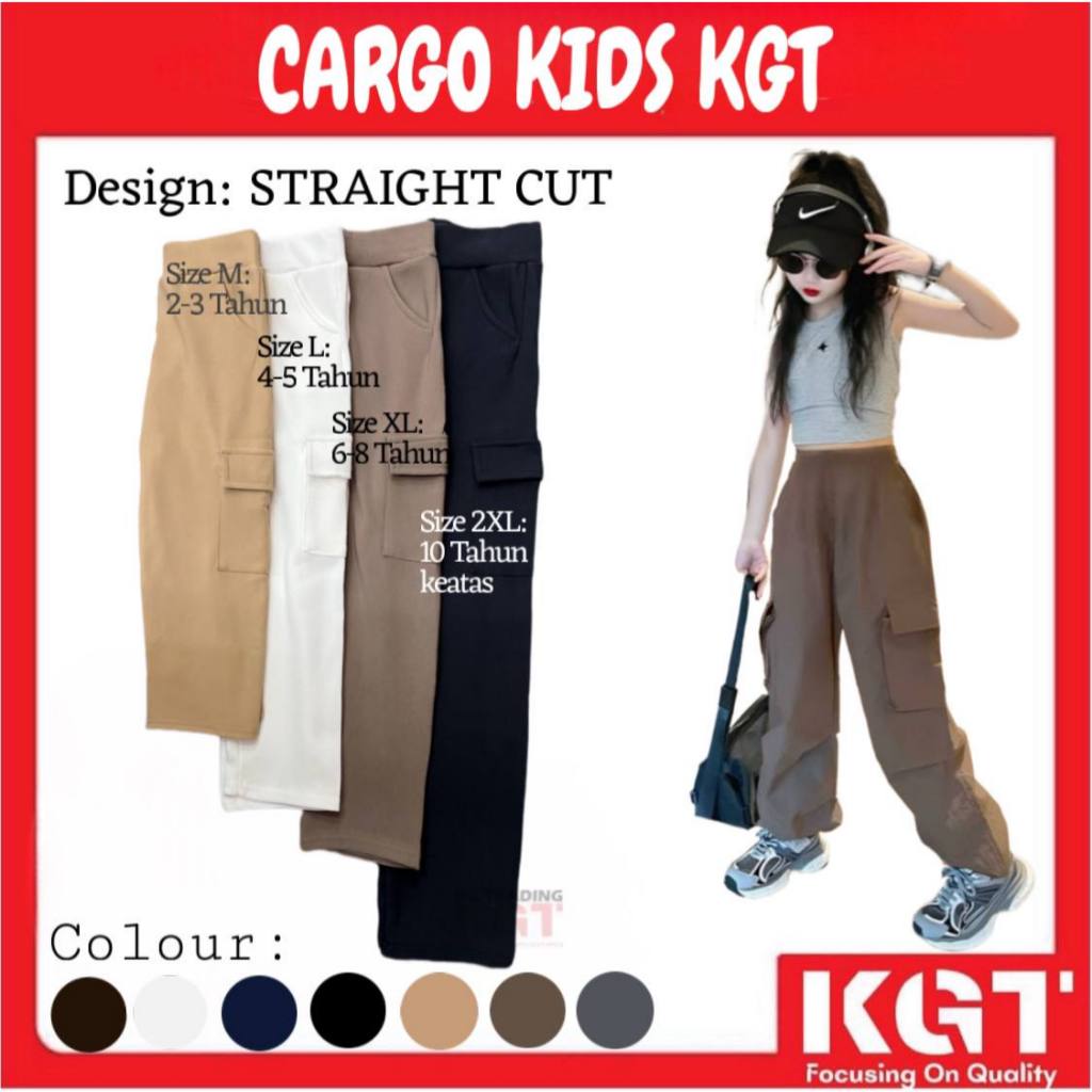 KGT Bamboo Slack Mini Cargo Kids Scuba Baggy Cutting 4 POCKETS KIDS ...
