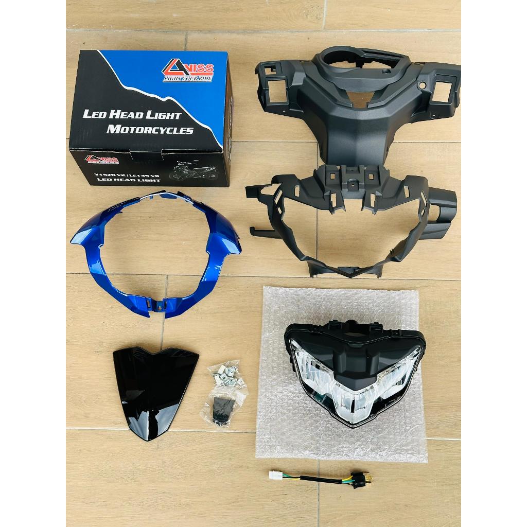 Kepala Y15 V1 Convert V2 Head Lamp Set Siap Custom Modify Complete Set ...