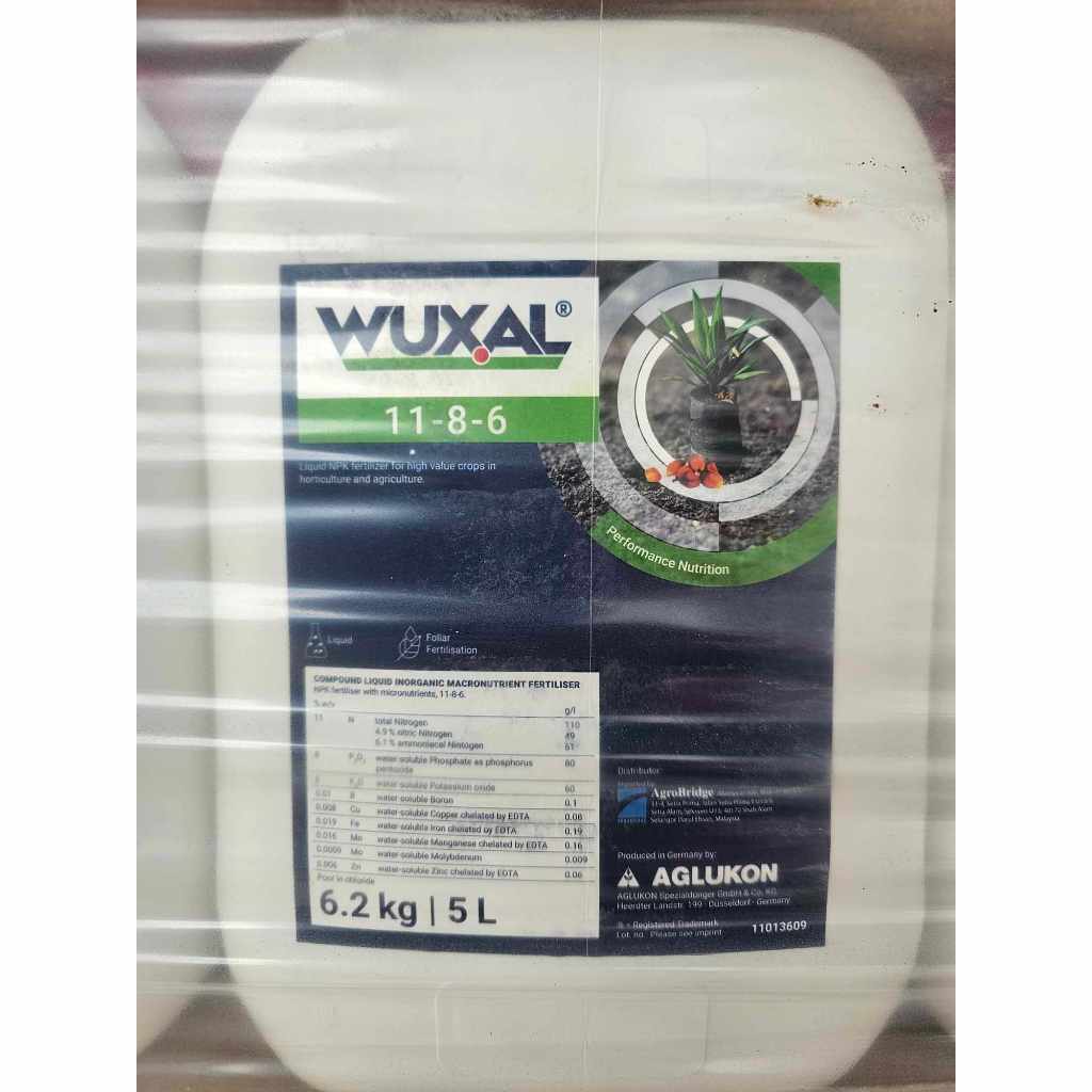 WUXAL Foliar Fertilizer NPK 11-8-6 (Sama Bayfolan) - 5 LITER | Shopee ...