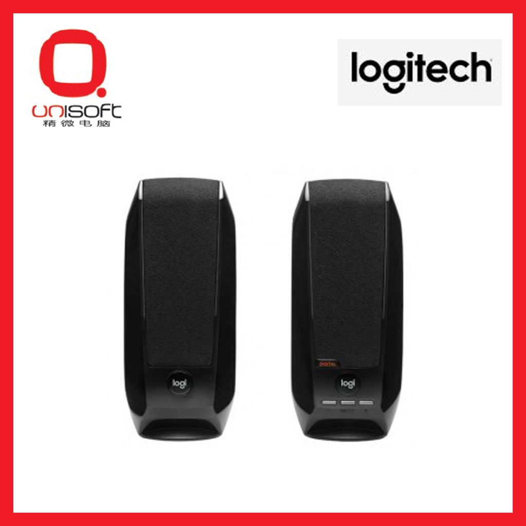 LOGITECH S150 USB STEREO SPEAKER - SMALL COMPACT DESIGN FOR DESKTOP OR ...