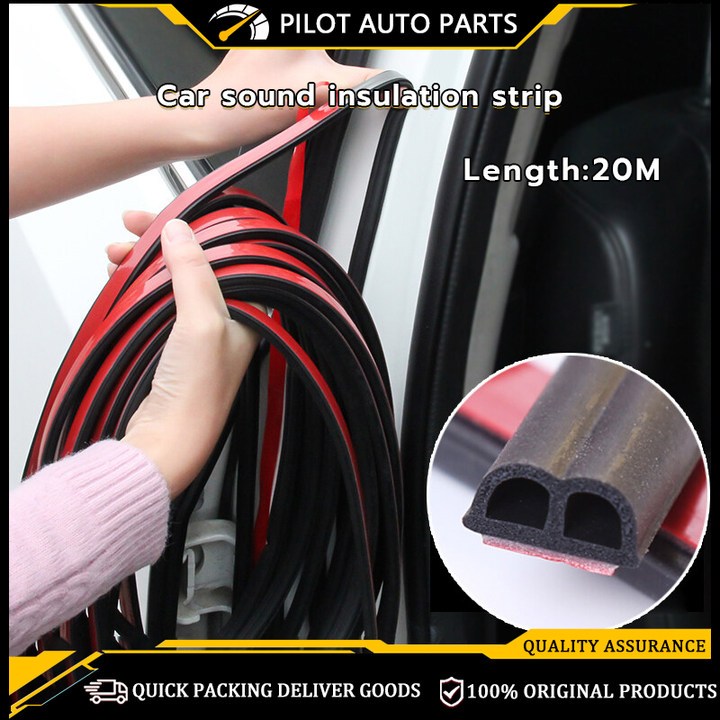 20M Rubbercar Door Muffler Car Silent Solution Rubber Seal Strip ...