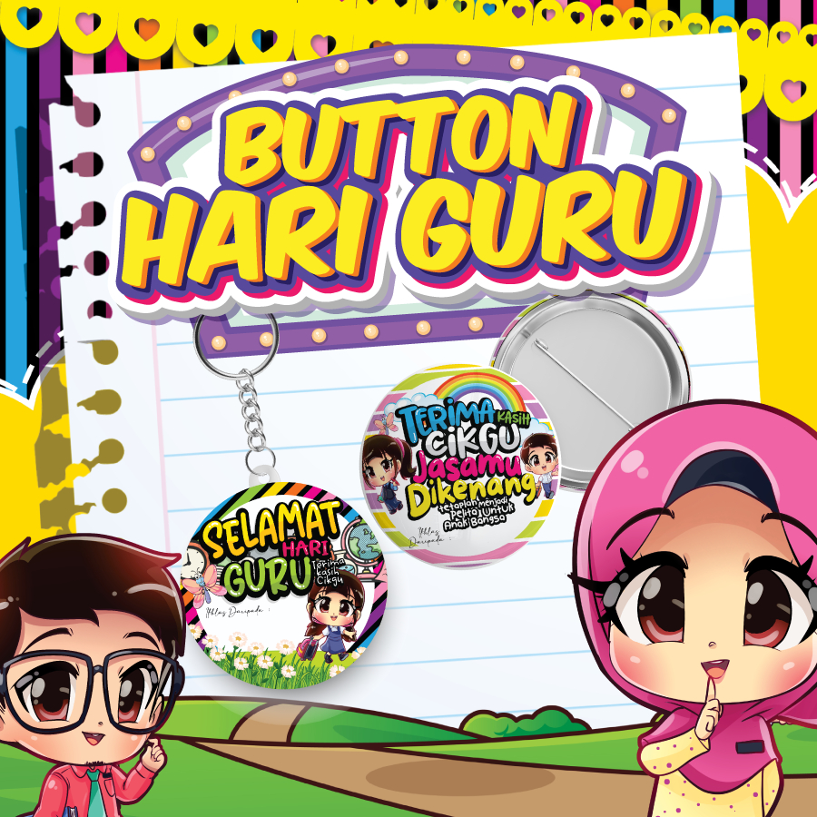 Hari Guru Doorgift /Keychain /Safety Pin Bag Sekolah Rendah / Tadika ...