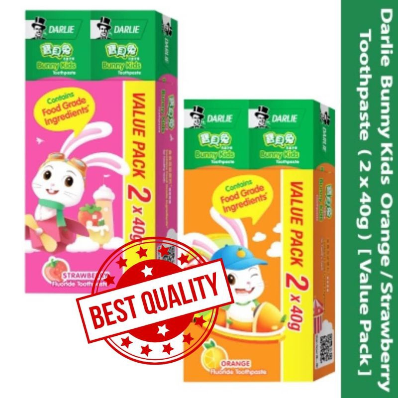 2-4x40g Darlie Bunny Kids toothpaste | Shopee Malaysia
