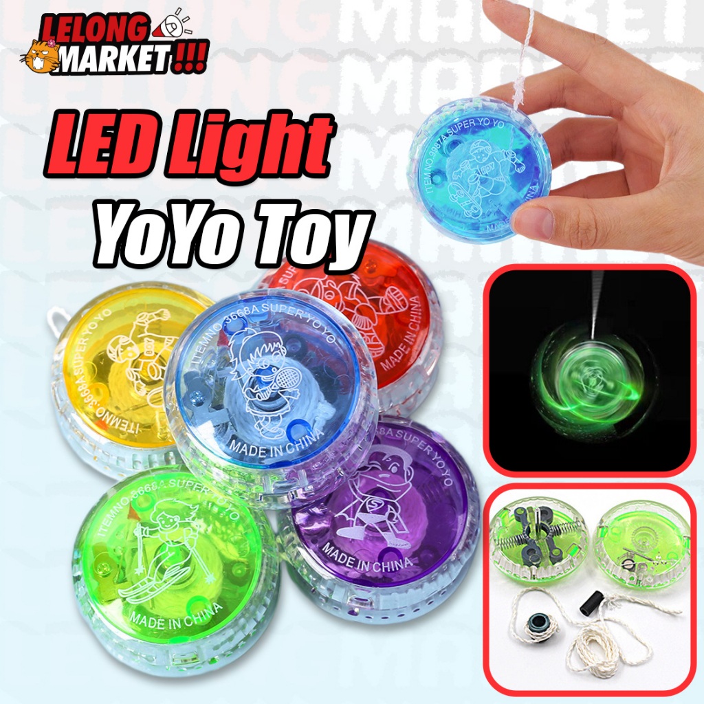 Luminous LED Light YoYo Colorful YoYo Classic Toy for Kids Mainan YoYo ...