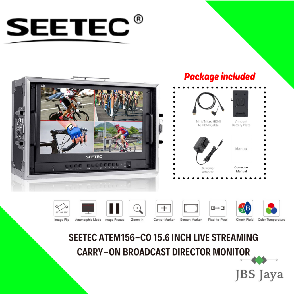 SEETEC Atem156 4 HDMI 15.6 Video Monitor With Flightcase | Shopee Malaysia