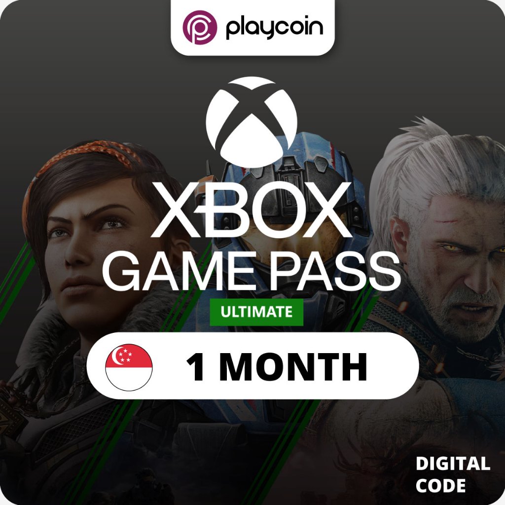 [E-MAIL Instant Delivery 24/7] Xbox Game Pass Ultimate (SG) - 1 Month [PlayCoin] | Shopee Malaysia