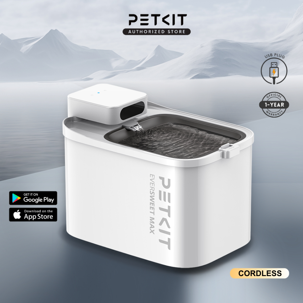 PETKIT EVERSWEET MAX Smart Pet Drinking Fountain (Cordless) | Shopee Malaysia