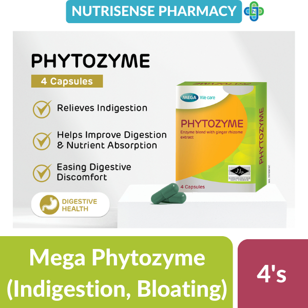 Mega Biolife Phytozyme Capsules 4's [Enzyme, Digestion, Bloating ...