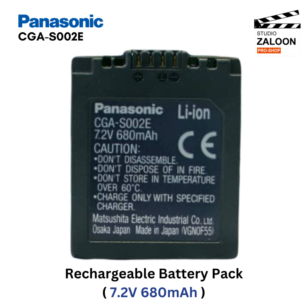 PANASONIC CGA-S002E 100%Original Battery | Shopee Malaysia
