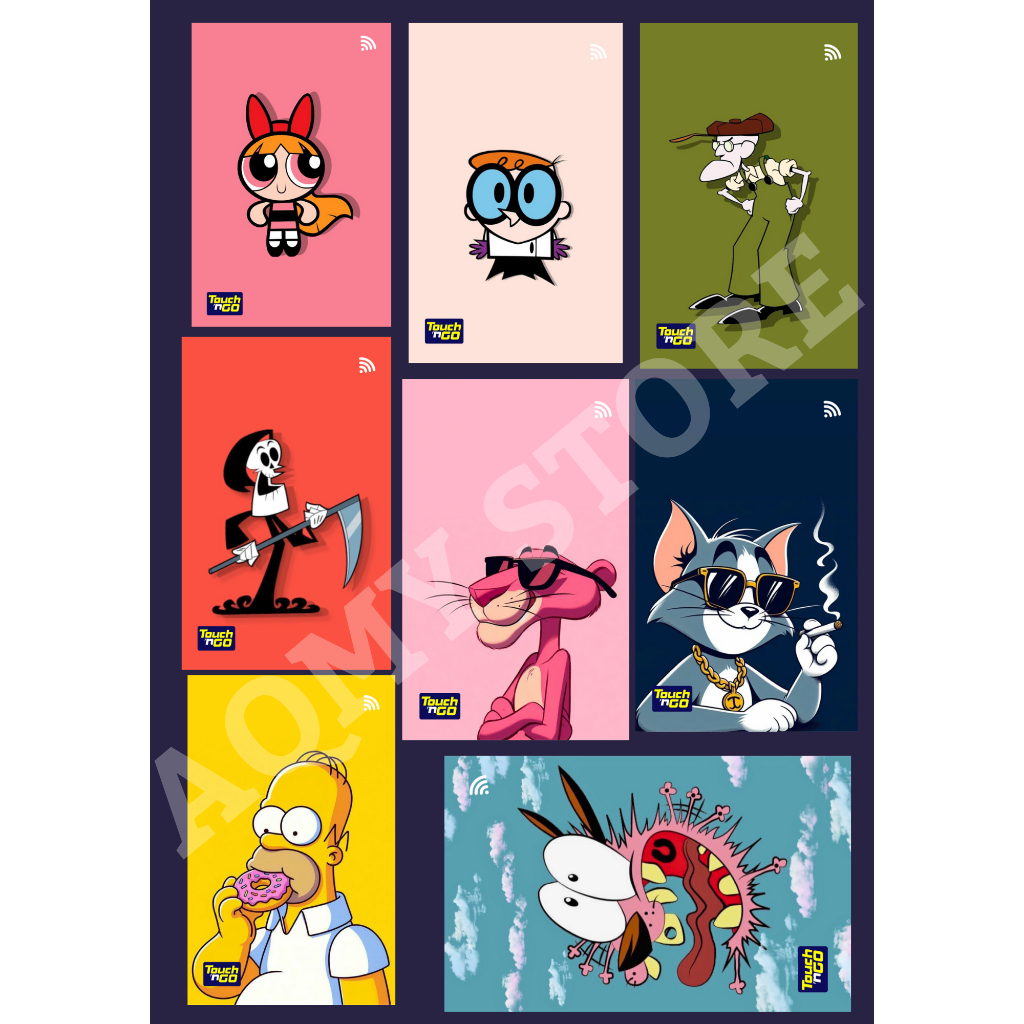 (Ready Stock) CARTOON 90's Custom Tng Touch N Go Sticker Cover | Shopee ...