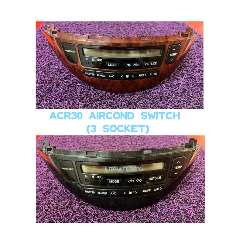 Toyota ESTIMA ACR30 AirCond Switch / Control Panel - 3 Socket (🇯🇵Used ...