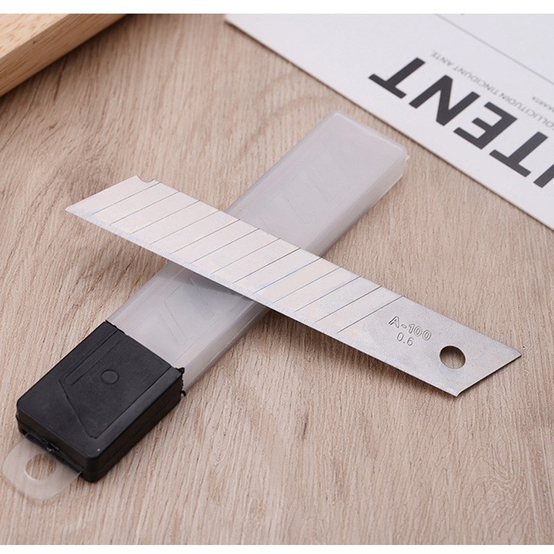 9mm 18mm Utility Cutter Knife Small Cutter Blade Refill Wallpaper Office School Workplace Mata ...