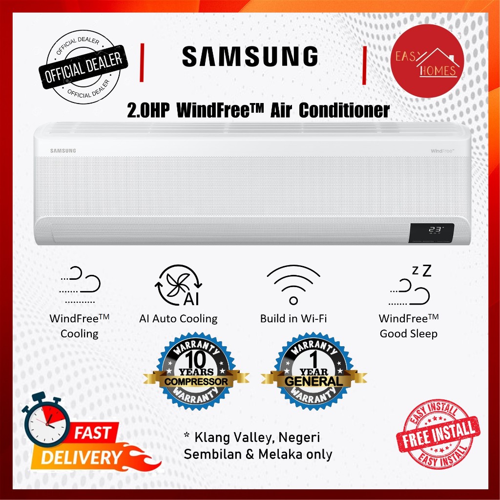 Samsung WindFree™ Premium Plus Inverter Air Conditioner ...