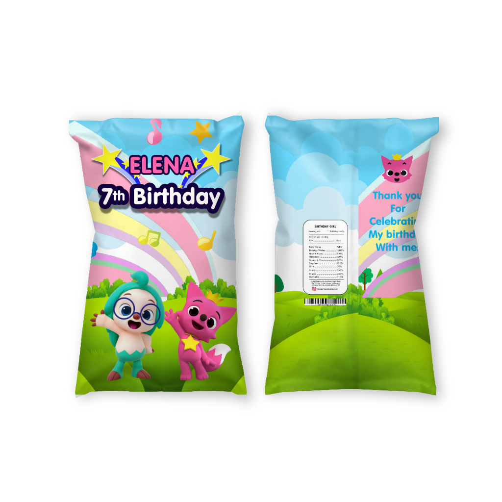 Pinkfong and Hogi Theme Goodibag Paperbag for Birthday Party set of 10 ...