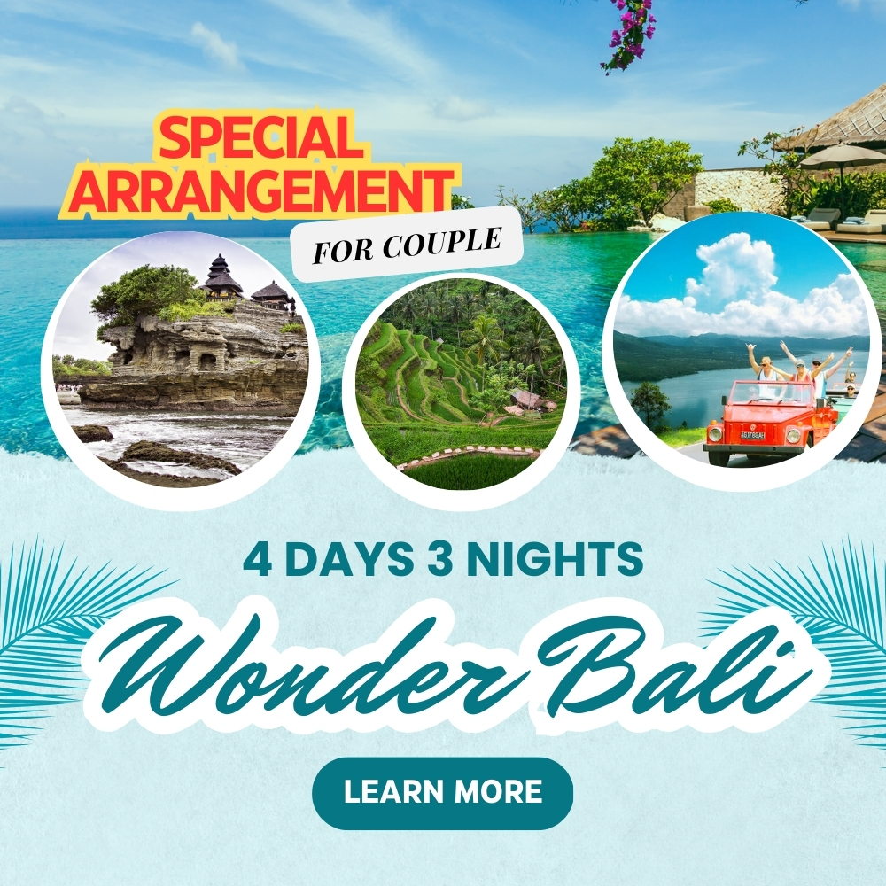 𝗪𝗢𝗡𝗗𝗘𝗥 𝗕𝗔𝗟𝗜 - 4 Days 3 Nights Travel Package - Special Arrangement FOR COUPLE | Shopee Malaysia