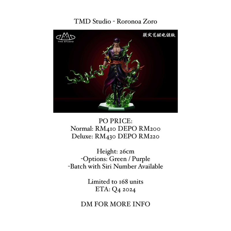 TMD Studio - Roronoa Zoro | Shopee Malaysia