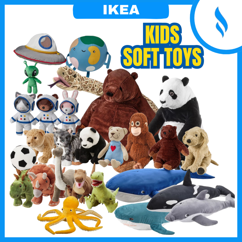IKEA Cute Soft Toys Anak Patung Lembut Comel Teddy Bear Panda Bear ...