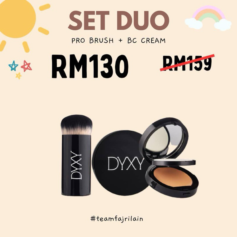 DYXY SET DUO (BC CREAM + PRO BRUSH) | Shopee Malaysia