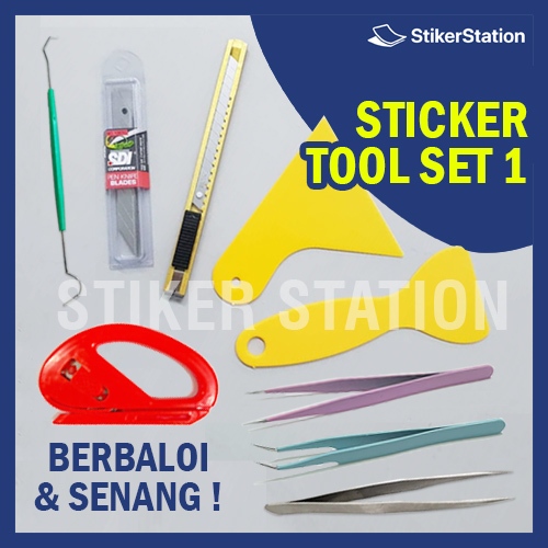 STICKER TOOL SET 1- Sticker Crafting Tool Vinyl Sticker Belon Sticker ...