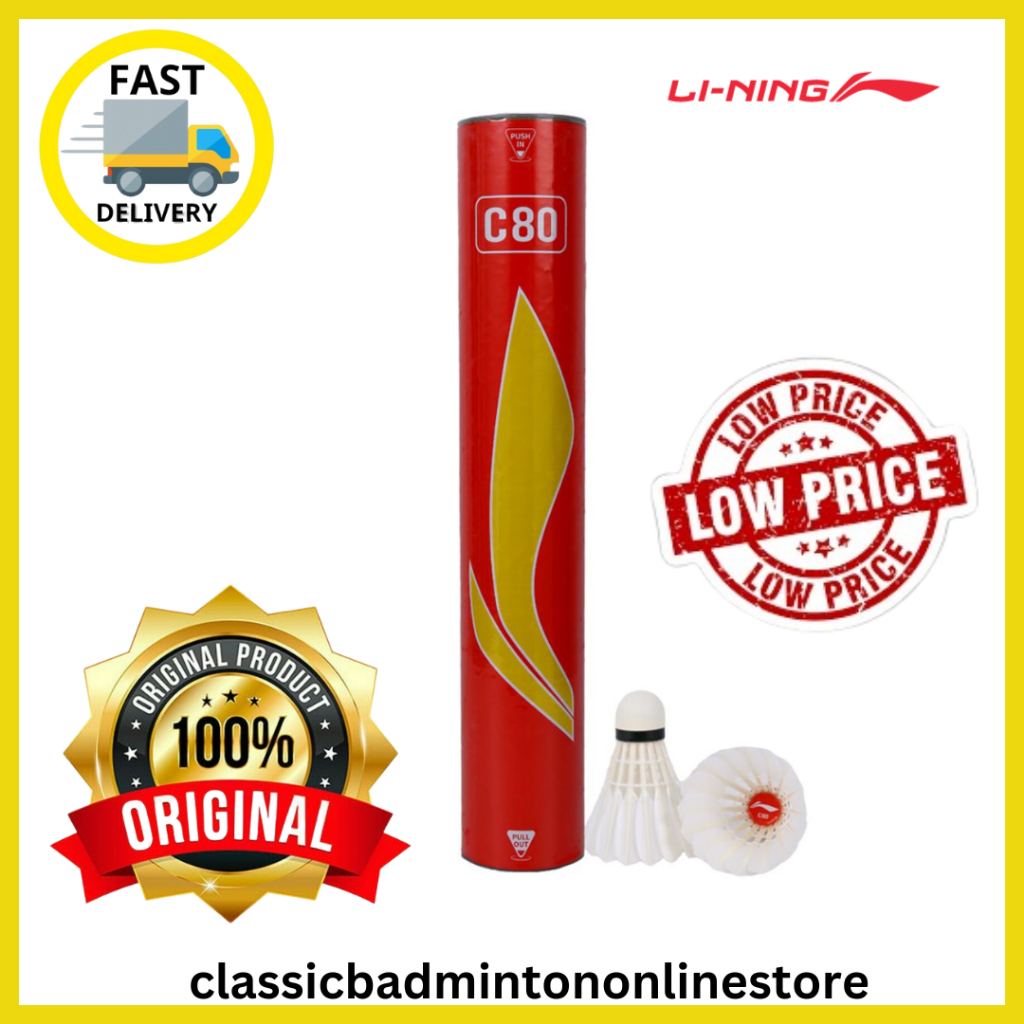 (BIG - SALE) LI-NING C80 SHUTTLECOCK SPEED 77 (1 DOZEN) | Shopee Malaysia