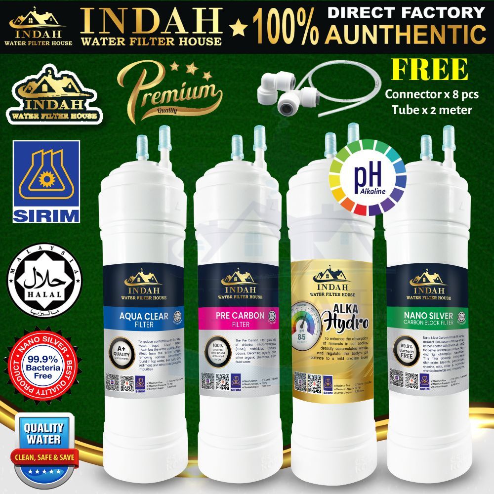 INDAH Halal Korea Alkaline Filter Replacement Water Filter Cartridge ...
