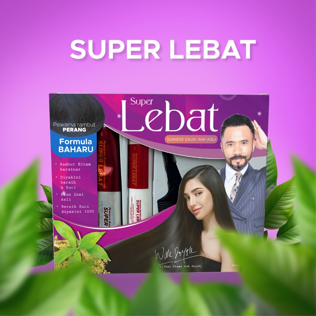DHERBS SUPER LEBAT PEWARNA RAMBUT PERANG & HITAM INAI | Shopee Malaysia