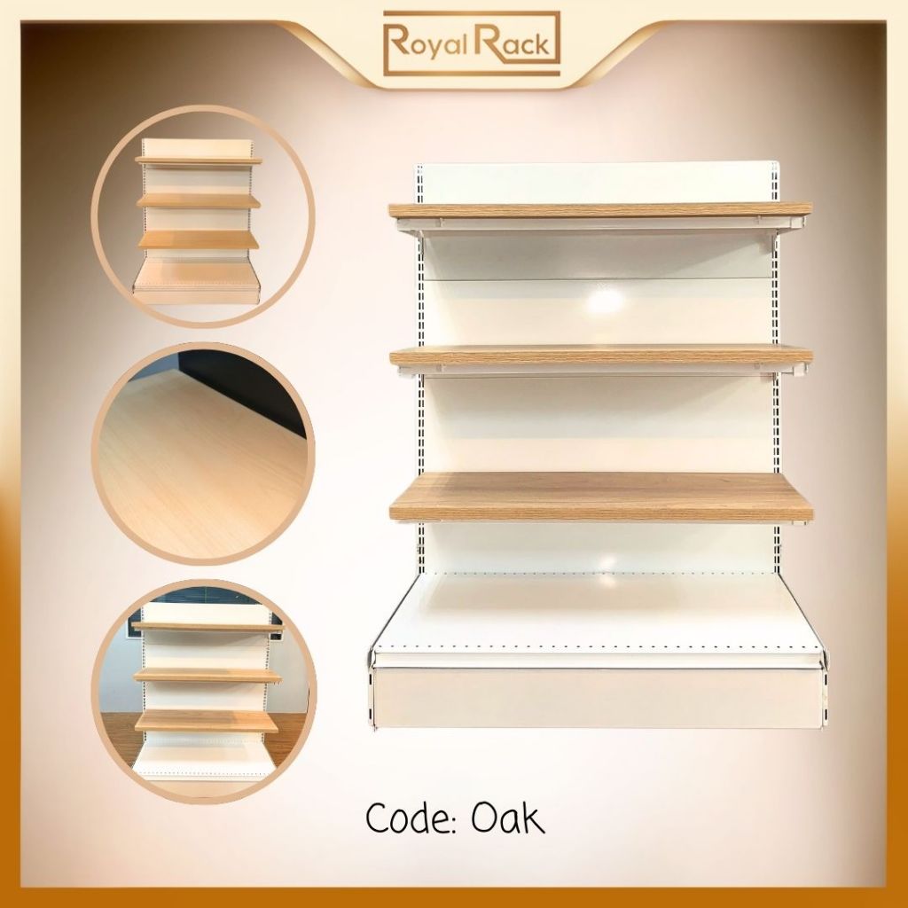 RoyalRack【Free Shipping】Wall Gondola 2.0 Metal Melamine Board Back ...