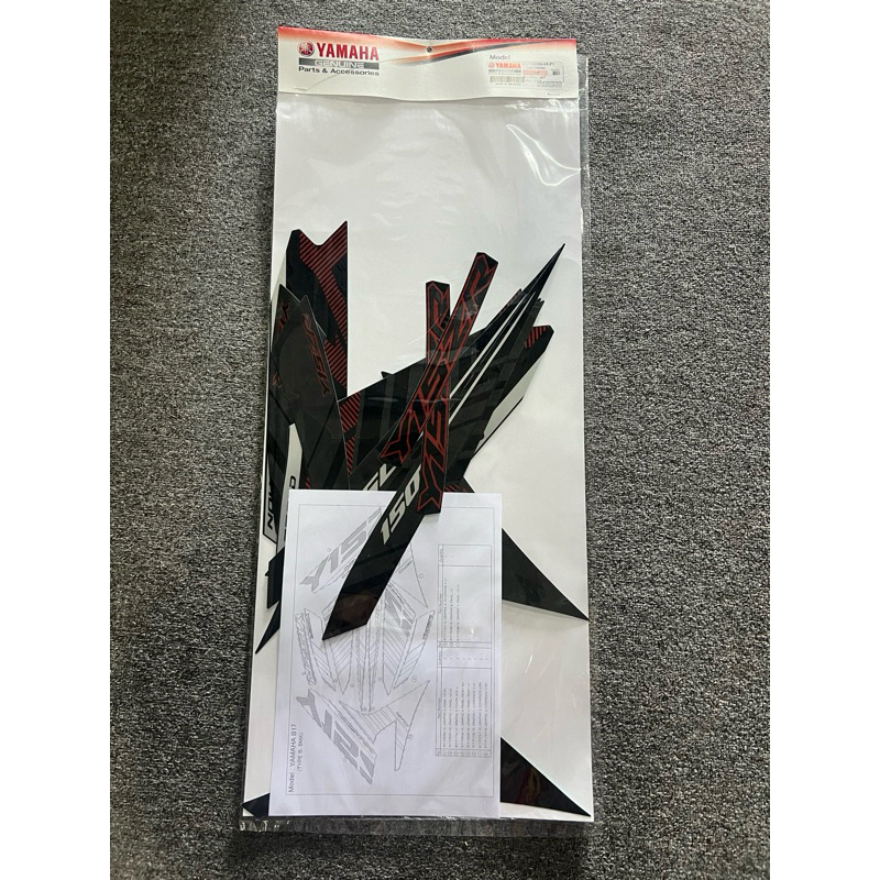 STICKER 100% ORIGINAL HITAM BATMAN HITAM FIRST MODEL YAMAHA Y15 ...