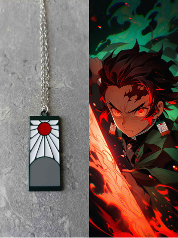 Tanjiro Necklace Demon Slayer | Shopee Malaysia