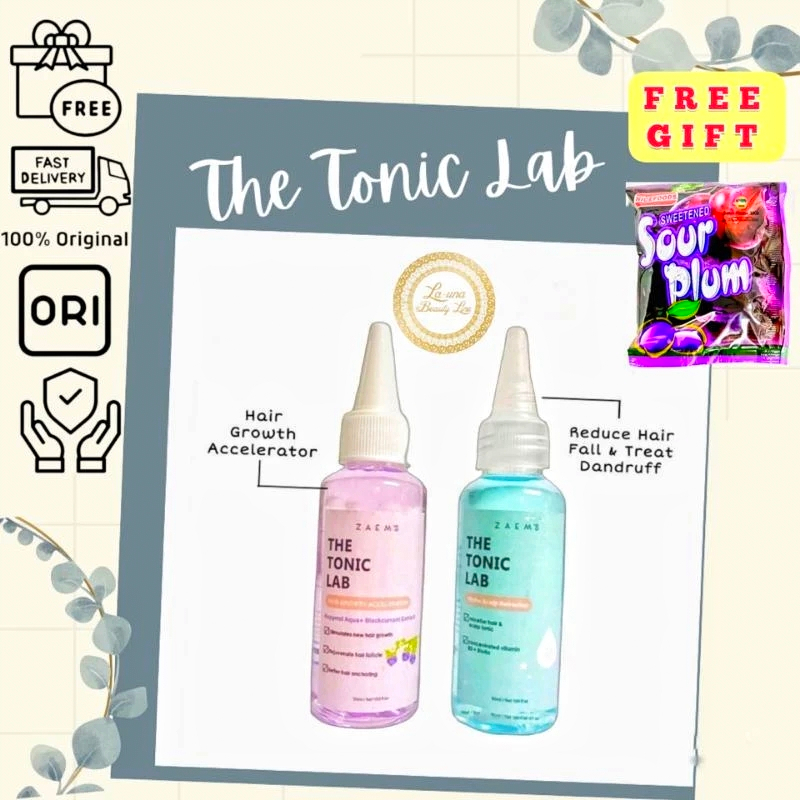 🎁 FREE GIFT ASAM 🎁 ZAEMS The Tonic Lab Scalp Refresher 50ml by Zaem ...