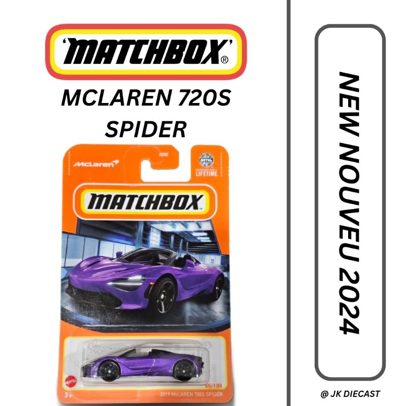 Mclaren 720S Spider Matchbox 2024 | Shopee Malaysia