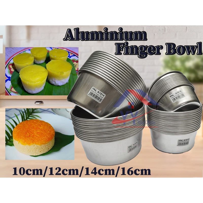 Aluminium Finger Bowl/Acuan Kuih/Nasi Kukus/Loyang Kek/Round Cake Mould ...
