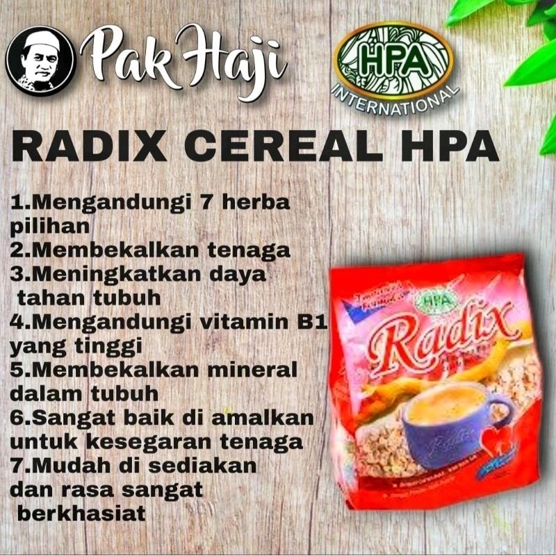 HPA RADIX CEREAL WITH OAT 20g/sachet | Shopee Malaysia