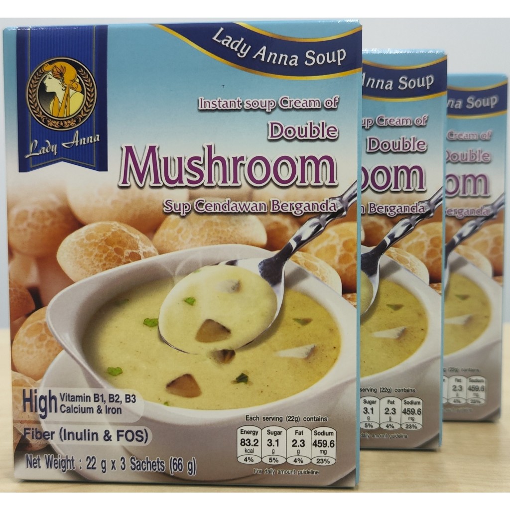 Lady Anna Soup Cream Double Mushroom (3 Boxes) | Shopee Malaysia