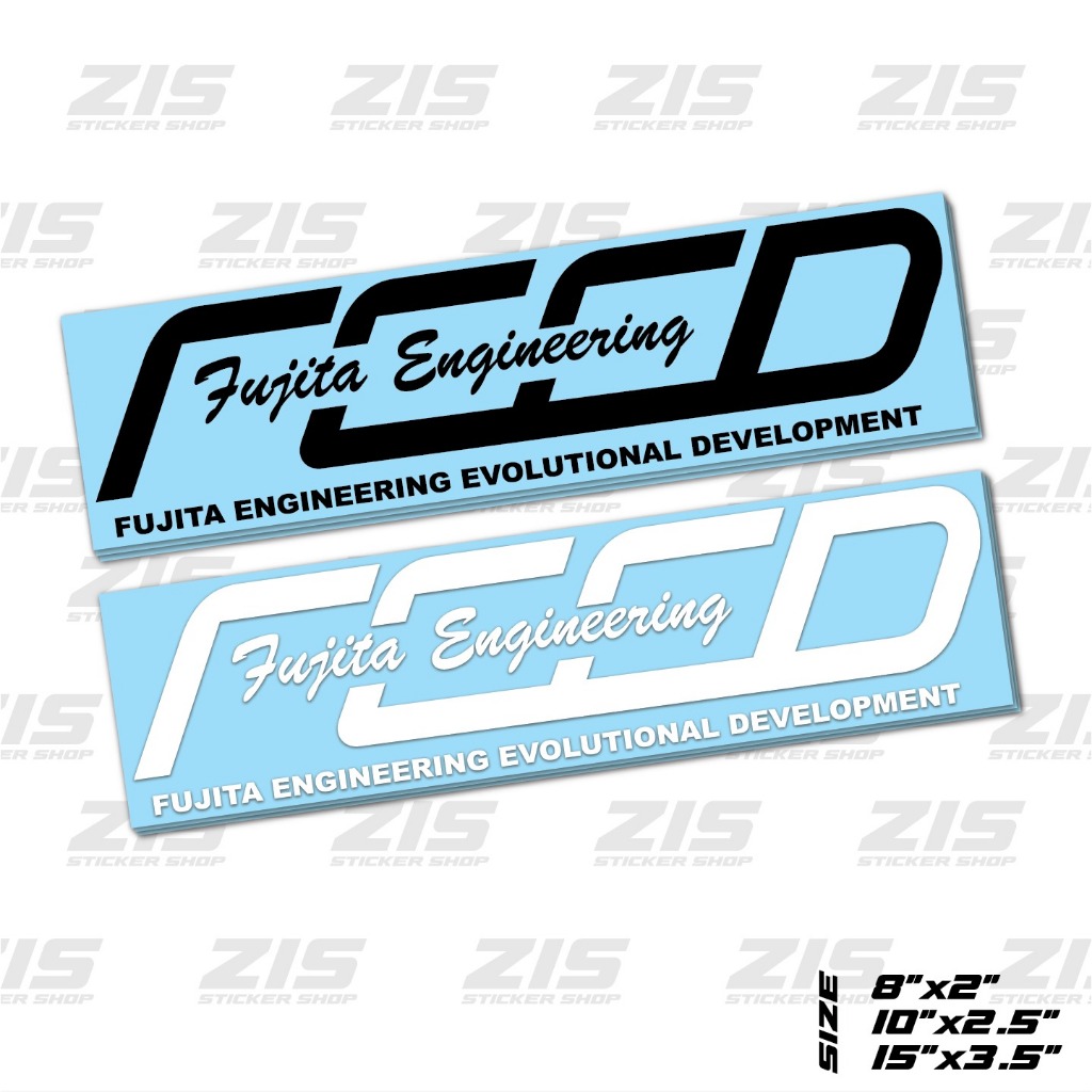 FEED FUJITA ENGINEERING Sticker / Die Cut Vinyl Sticker | Shopee Malaysia