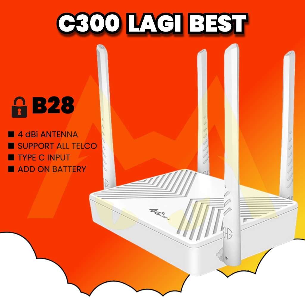 C300 LAGI BEST 4G LTE WiFi Router 300Mbps Portable Modem Supports All ...
