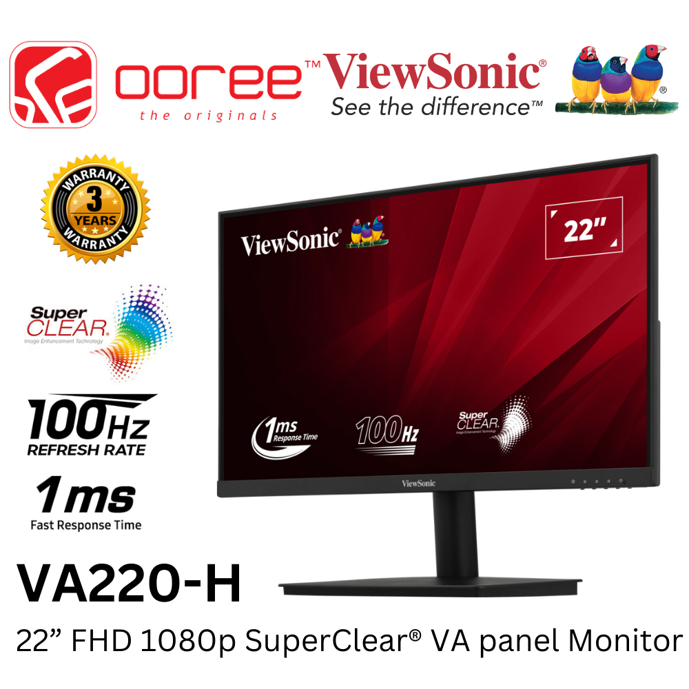 VIEWSONIC 22” VA2215-H (75HZ) / VA220-H (100HZ) LED FLAT FULL HD ...