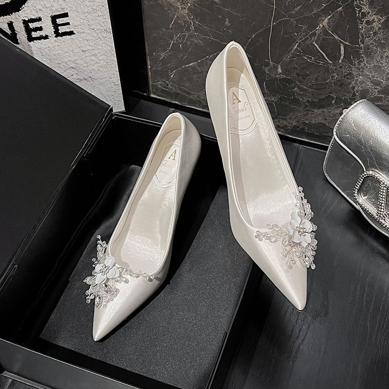 Wedding Kahwin Nikah Pengantin Satin Heels Size 32 to 43 | Shopee Malaysia
