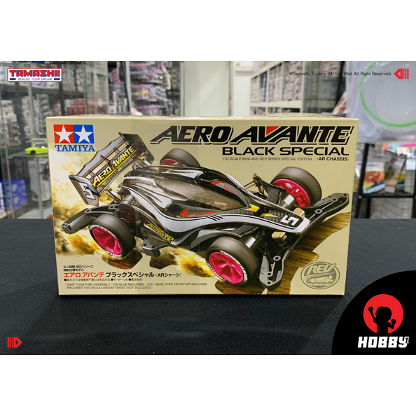 Tamiya 95376 Aero Avante Black Special (AR Chassis) (Mini 4WD) | Shopee ...
